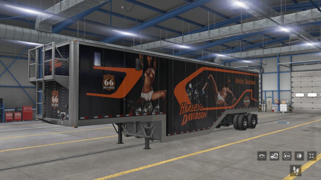 Ats Ownership Chipvan Trailer Harley Davidson Ats Sexy Skins Truck Skins X Skin 엑스스킨