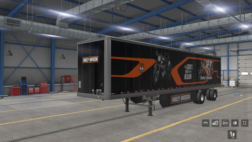 ATS Ownership Box Trailer Harley Davidson | Truck Skins | X-SKIN 엑스스킨