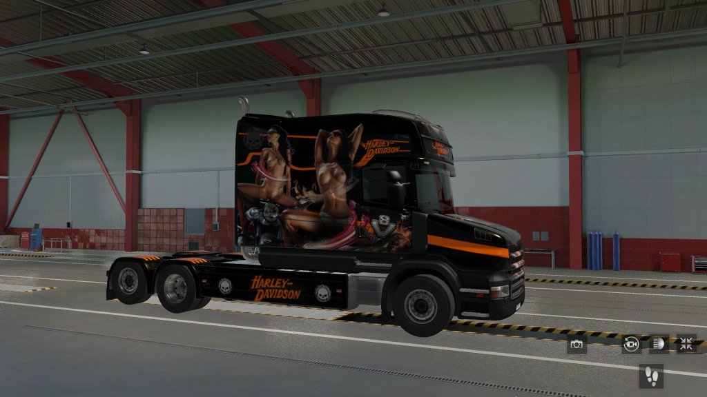 RJL Scania T-Cab Harley Davidson skins | Truck Skins | X-SKIN 엑스스킨